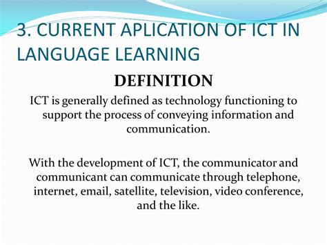 Ppt Ict In Language Learning Powerpoint Presentation Free Download Id 2719902