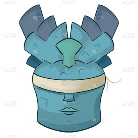 手绘 面具元素图形