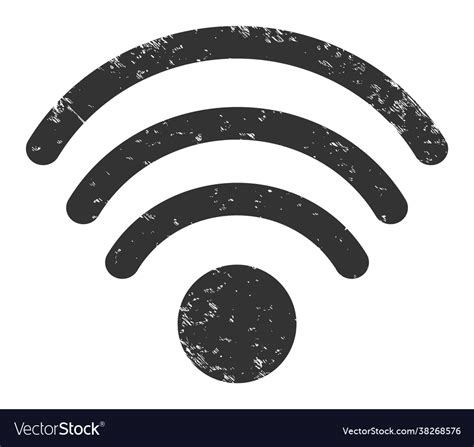 Wi Fi Source Grunge Icon Royalty Free Vector Image