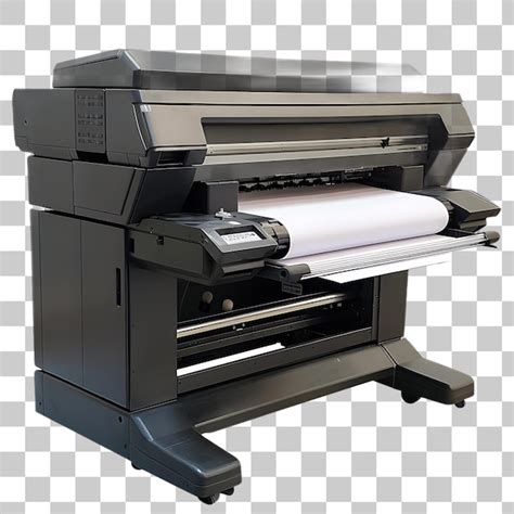 Premium Psd Large Black Printer On Table