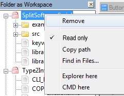 Folder As Workspace Mark Folders Files As Read Only Issue Notepad Plus Plus Notepad
