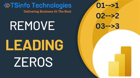 Easy Way To Remove Leading Zeros In Power Bi Using Power Query Editor