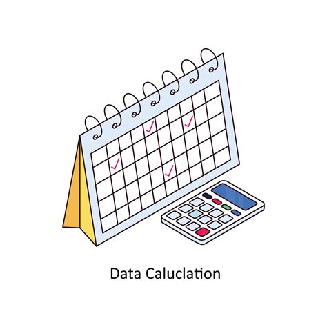 Data Calculation Vector Isometric Icons Simple Stock Illustration