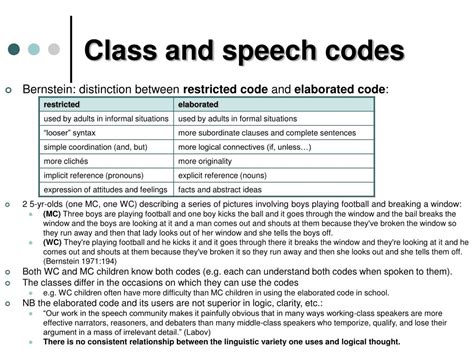 Ppt Language Variation Conditioned By Social Class Powerpoint Presentation Id242257
