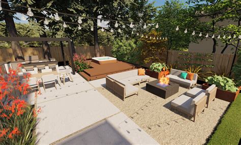 Backyard Fire Pit Ideas Landscaping Tilly Design