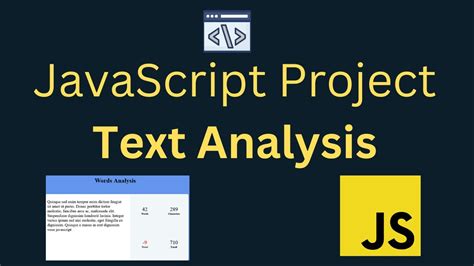 Javascript Project Text Analysis Youtube