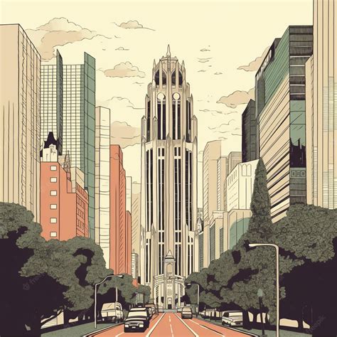 Un Dibujo De Un Edificio Con Las Palabras Chrysler Building En él