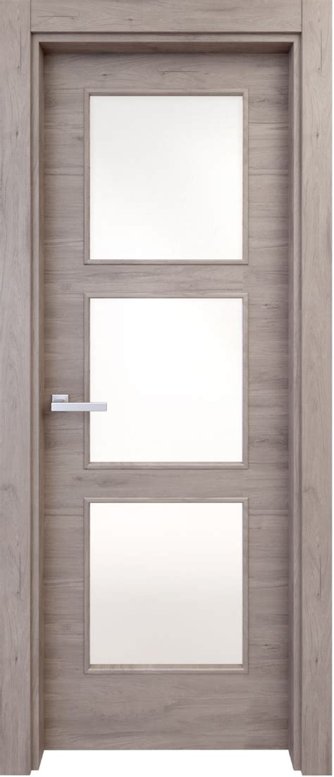 Puerta Individual Con Marco Oslo Roble Gris Line Roble Gris Derecha Con