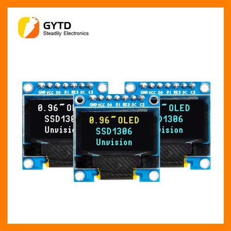 แผงวงจรสำหรบแสดงผลสขาว นว OLED IIC I C X SSD บอรดหนาจอ LCD GND VCC SCL