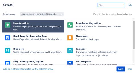How To Create A Knowledge Base Article For The Appalachian Technology Knowledge Base