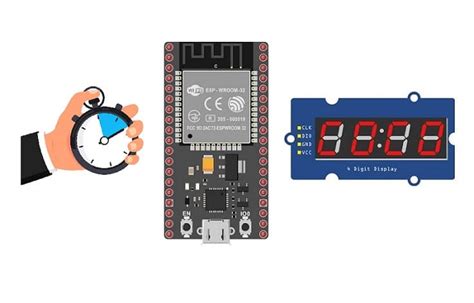 making a chronometer with esp32 board and tm1637 display