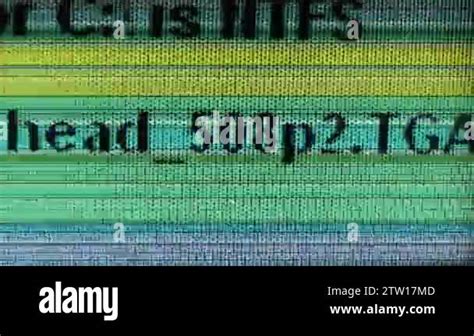 Flashing Error Text A Computer Generated Fast Flickering Strobing Animation Of Computer