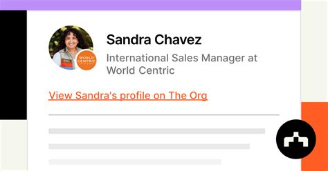 Sandra Chavez International Sales Manager At World Centric The Org