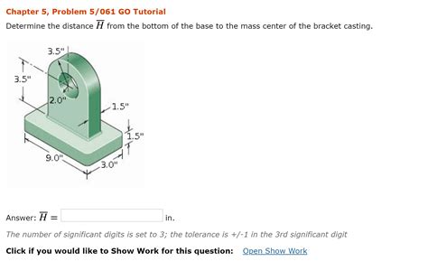 solved chapter 5 problem 5 061 go tutorial determine the