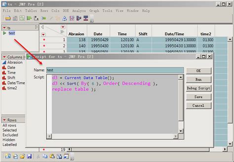 Solved How To Use Jsl To Write A Script In The Specified Jmp File And