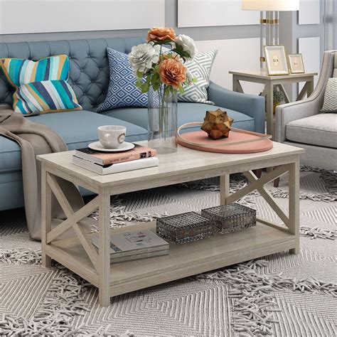 Gallery Of Modern Farmhouse Coffee Table Sets View 3 Of 10 Photos