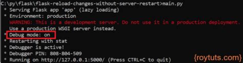 Reload Changes In Flask Web App Without Server Restart Roy Tutorials