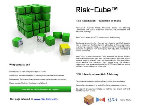 Risk Cube Teaser Presentation Pdf