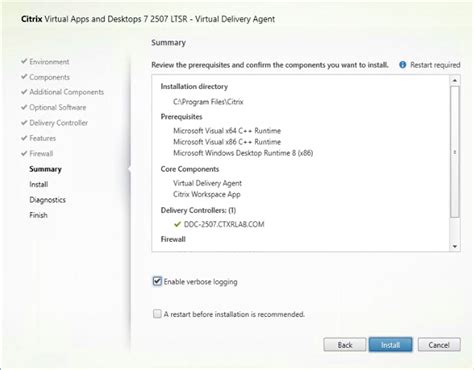 Install Vdas Citrix Virtual Apps And Desktops 7 2507 Ltsr
