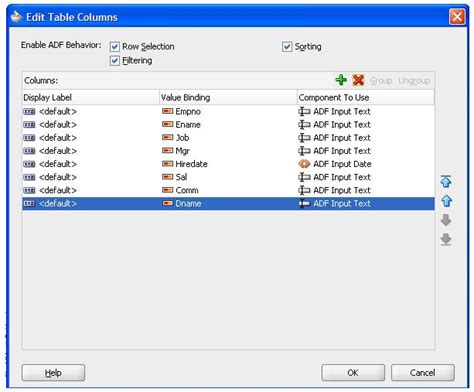 Jdeveloper 11g â€“ Dynamic And I Mean Really Dynamic Tables With Adf