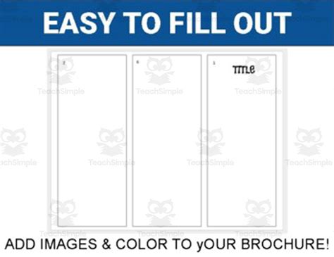 Brochure Template Editable On Google Slides By Teach Simple