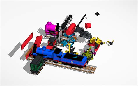 3d Design Train Wrecks 6 And 7 Tinkercad
