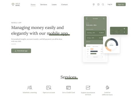 Msux Bank Landing Page 2 By Tingting Hu On Dribbble
