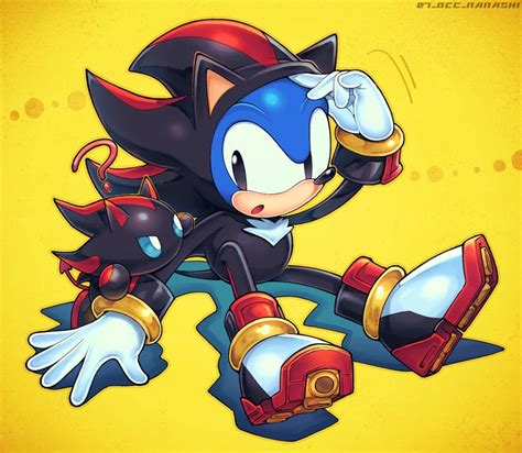 Sonic The Hedgehog Shadow The Hedgehog Dark Chao And Shadow Chao