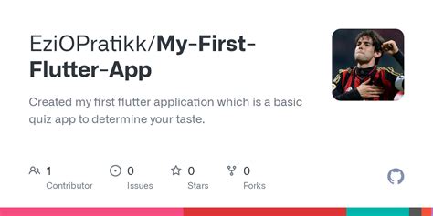 GitHub EziOPratikk My First Flutter App Created My First Flutter Application Which Is A Basic