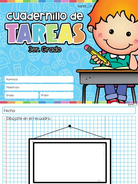 Cuadernillo De Tareas Tercer Grado Pdf Color Arco Iris