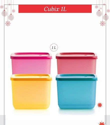 Plastic Capacity 1000 Ml Tupperware Food Storage Containers Type Non