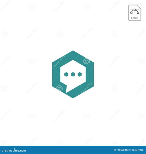 Chat Message Speech Conversation Logo Or Icon Vector Isolated Stock