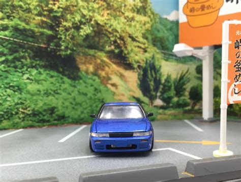 1 64 Yumebox Initial D Parking Lot Diaroma Figure Diecast Sil80 Model