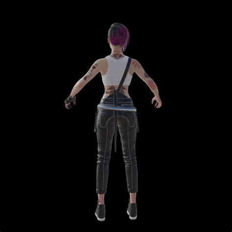 Judy Alvarez Cyberpunk Full Body Rigged 3d Model By Hikkijack
