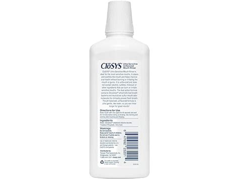 Closys Ultra Sensitive Mouthwash Unflavored