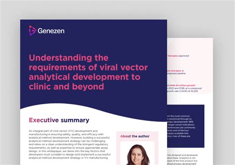 Understanding The Requirements Of Viral Vector Analytical Development