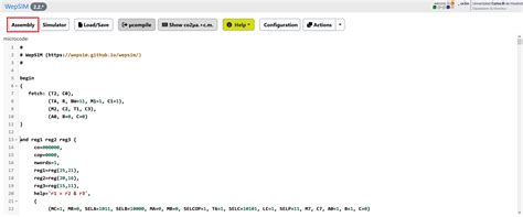 Github Wepsimwepsim Wepsim Web Elemental Processor Simulator