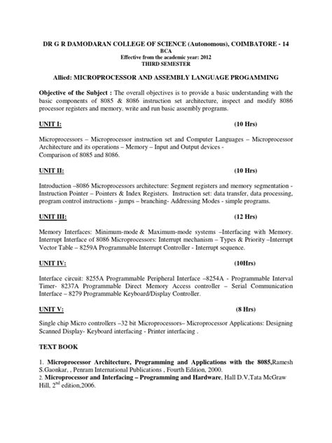 Microprocessor And Assembly Language Basics Pdf