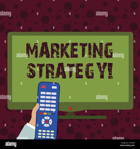 Conceptual Hand Writing Showing Marketing Strategy Concept Meaning Plan Of Action Promote And