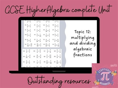 Gcse Higher Algebra Complete Unit Factorising Quadratics Algebraic