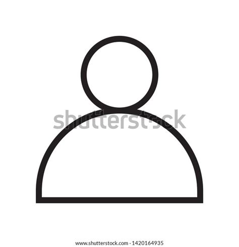 User Icon Trendy Outline Style Design Stock Vector Royalty Free 1420164935 Shutterstock