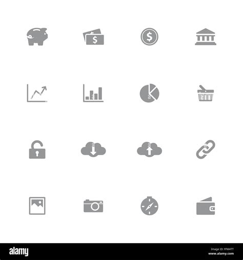 [eps10] gray web icon set 4 for web design user interface ui