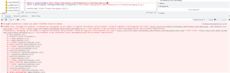 Angularfiremessaging Cannot Use Import Statement Outside A Module Issue Angular