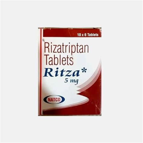 Ritza Rizatriptan Tablet 10 X 6 Tablets Treatment Migraine Headaches At Rs 150 Stripe In Nagpur
