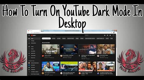 How To Turn On YouTube Dark Mode In Desktop YouTube