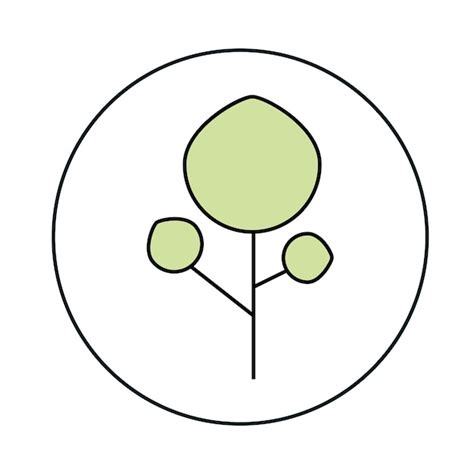 Premium Vector Tree Linear Color Vector Icon