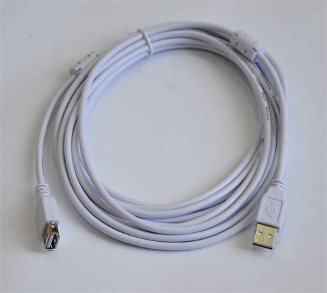 Кабель Atcom удлинитель Usb 2 0 Am Af 5m 2 феррита White Atcom Ua