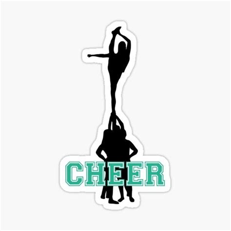 Cheerleading Cheer Sticker By Claudiasartwork Cheer Cheerleading Cheer Pyramids