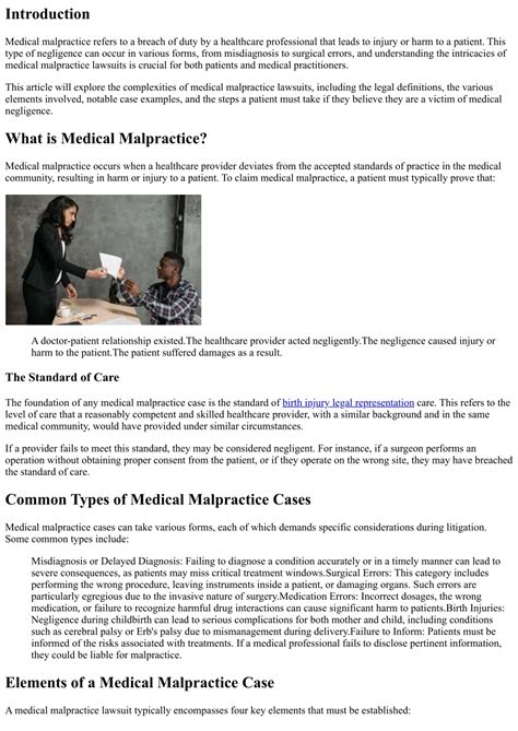 Ppt Understanding The Complexities Of Medical Malpractice Lawsuits Powerpoint Presentation