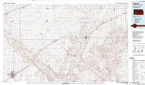 Dodge City Topographic Map Ks Usgs Topo 1250000 Scale